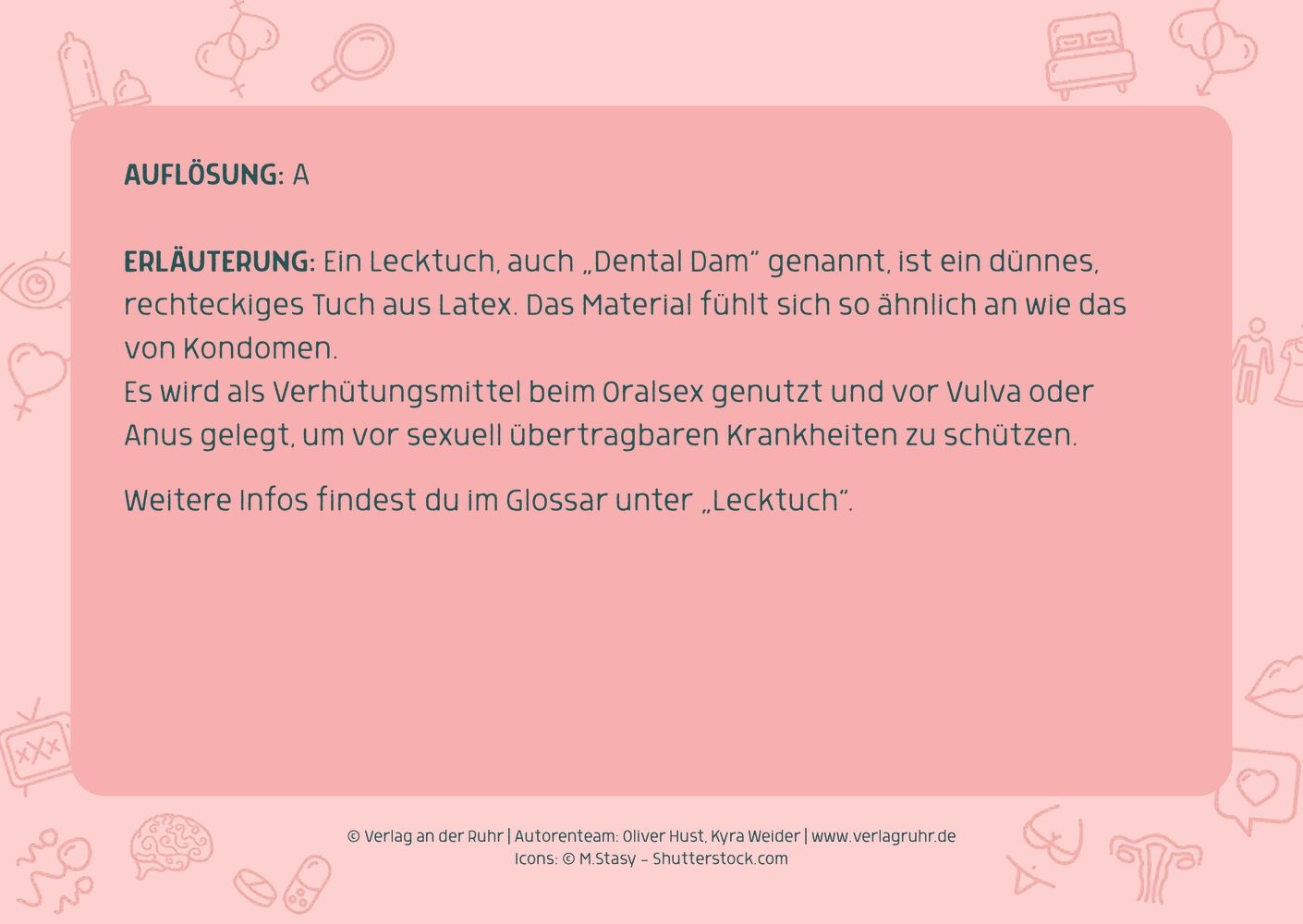 Das Sex Quiz Für Schule Und Jugendarbeit