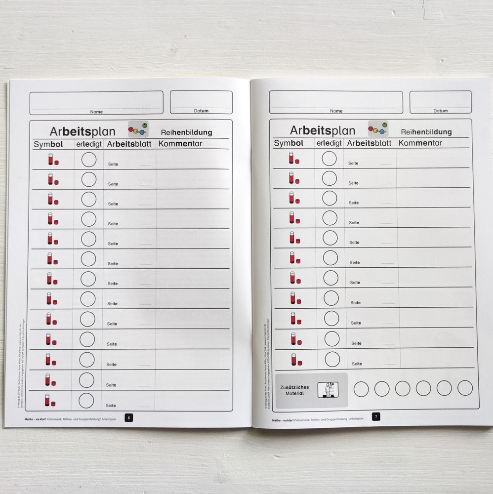 Mathe - na klar! Pränumerik: Reihen- und Gruppenbildung