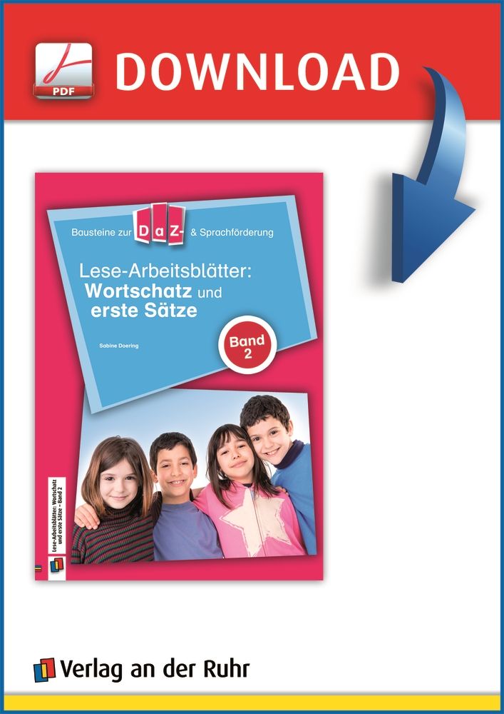 Lese-Arbeitsblätter: Wortschatz und erste Sätze - Band