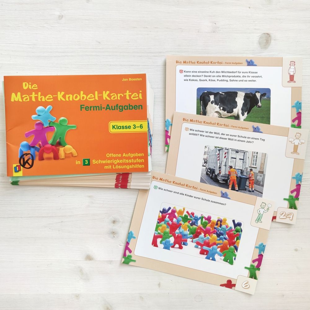 Die Mathe-Knobel-Kartei: Fermi-Aufgaben, Klasse 3-6